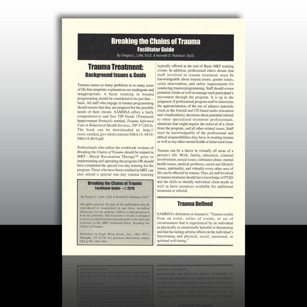 Trauma - Moral Reconation Therapy - MRT® distributed exclusively by ...