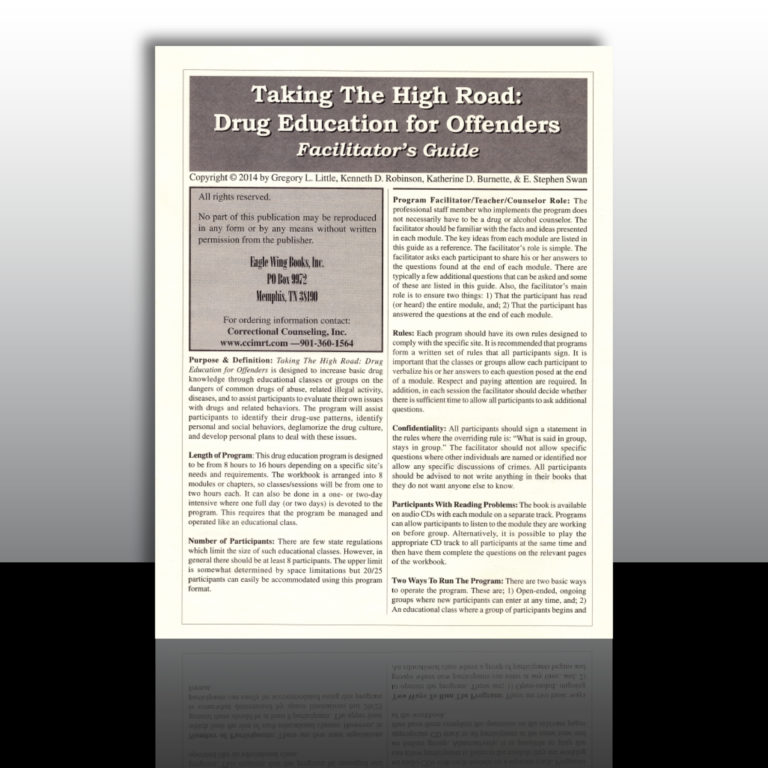 Taking the High Road - Moral Reconation Therapy - MRT® distributed ...